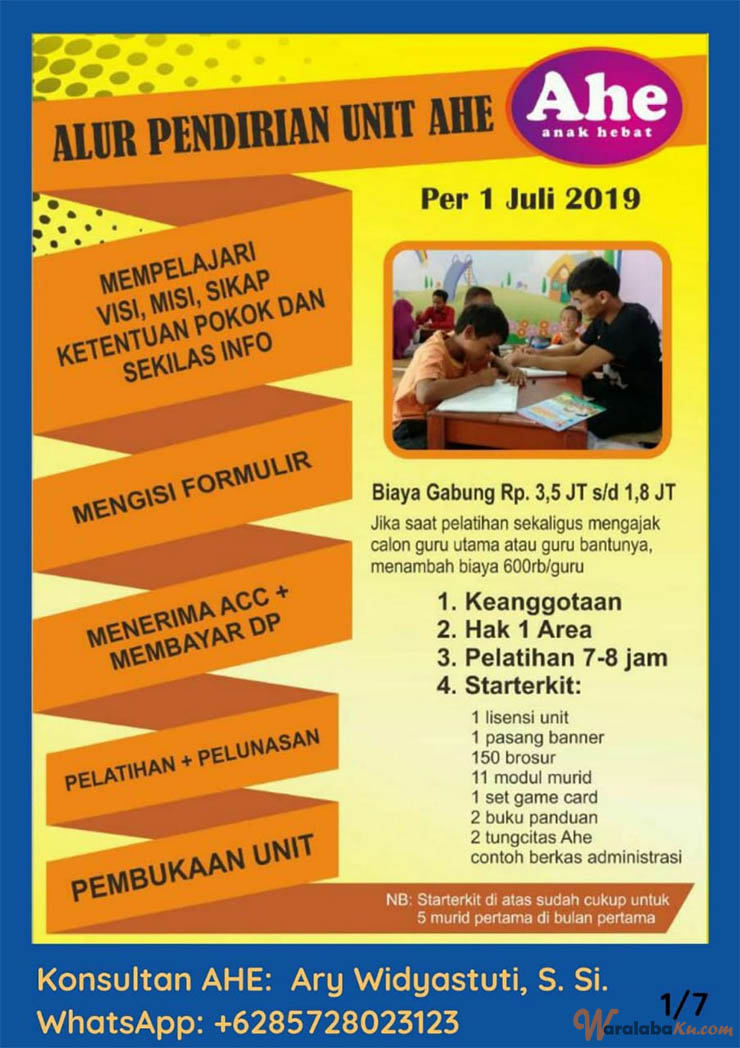 Franchise AHE | Peluang Usaha Jasa Pendidikan - Waralaba Ku