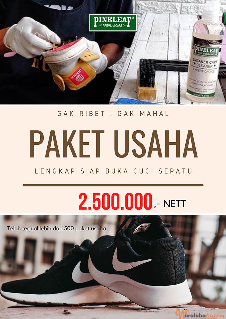 Franchise Pineleaf Shoes Clean | Peluang Bisnis Cuci Sepatu - Waralaba Ku