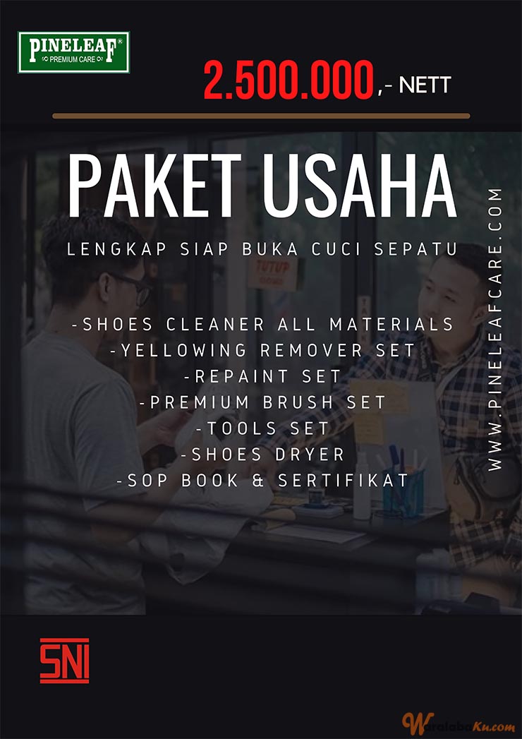 Franchise Pineleaf Shoes Clean | Peluang Bisnis Cuci Sepatu - Waralaba Ku