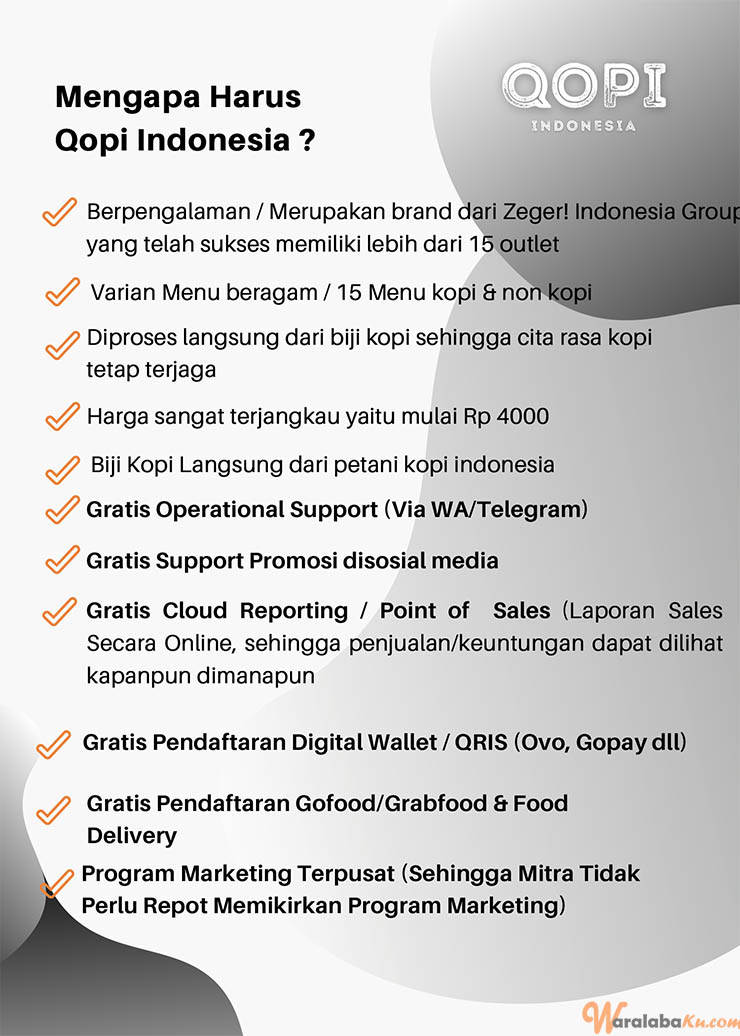 Franchise Qopi Indonesia | Peluang Bisnis Minuman Kopi - Waralaba Ku