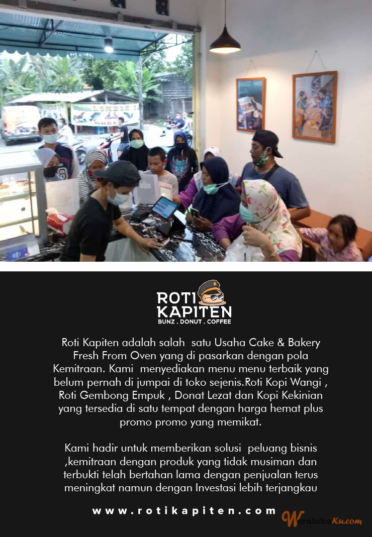 Franchise ROTI KAPITEN | Peluang Bisnis Roti Buns Donat Snack Kopi ...